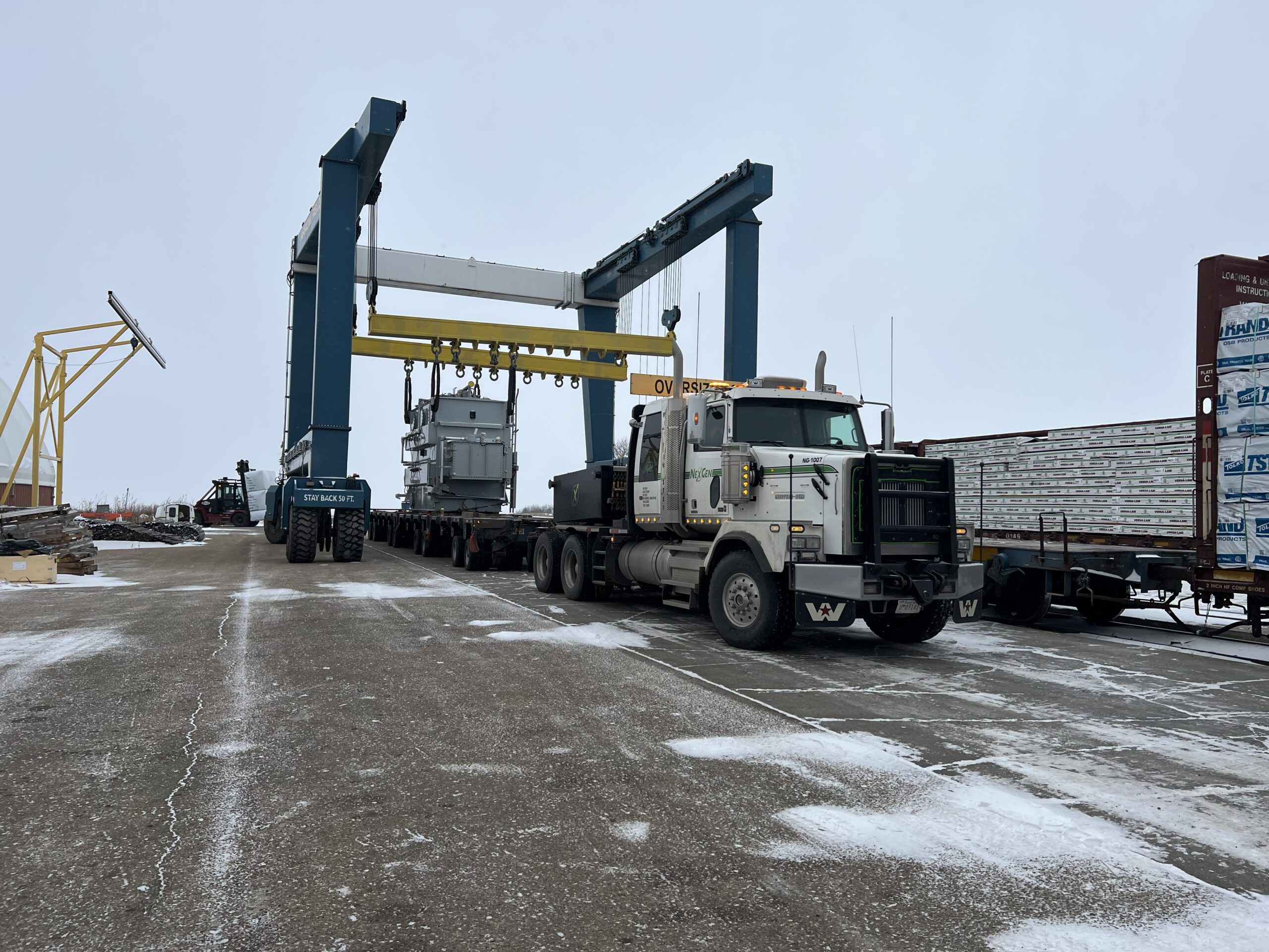 TRANSPORTATION & SECURING 185,000lbs TRANSFORMER TO RAIL - Summit Logistic